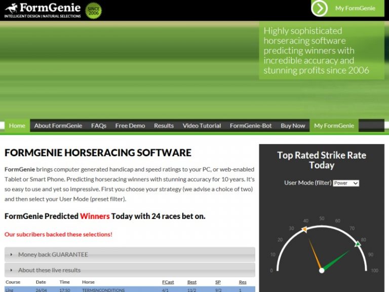 Best Betting Products » FORM GENIE